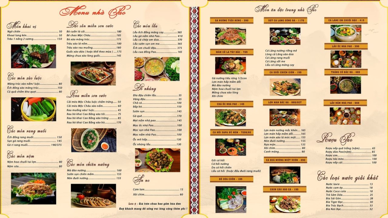 Trải nghiệm Pao Quán Trần Thái Tông nổi tiếng ẩm thực Tây Bắc